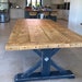 Bespoke Dining Table Rustic Union Style Base - Etsy UK