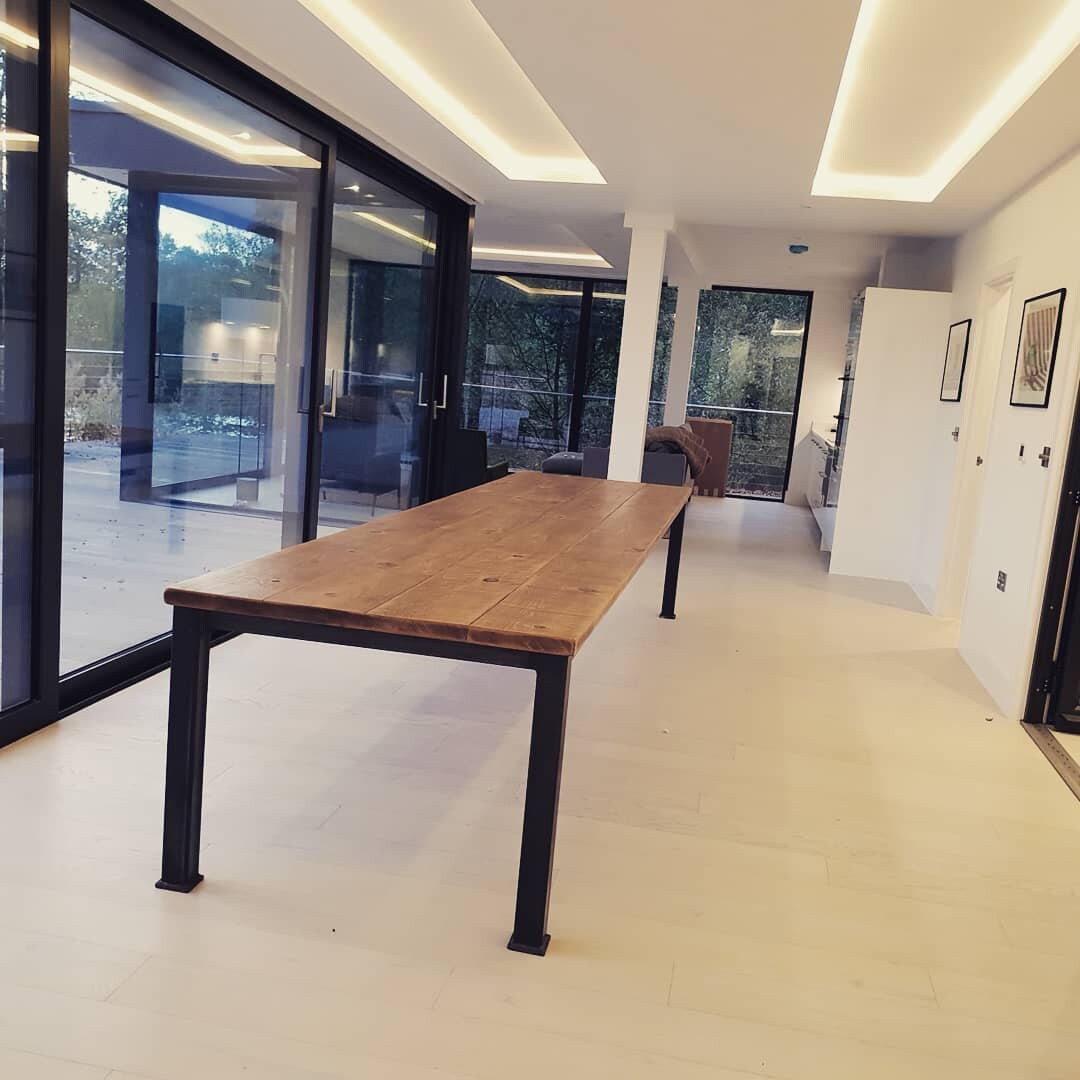 Industrial Style Large Office Table Made to Order. - Etsy