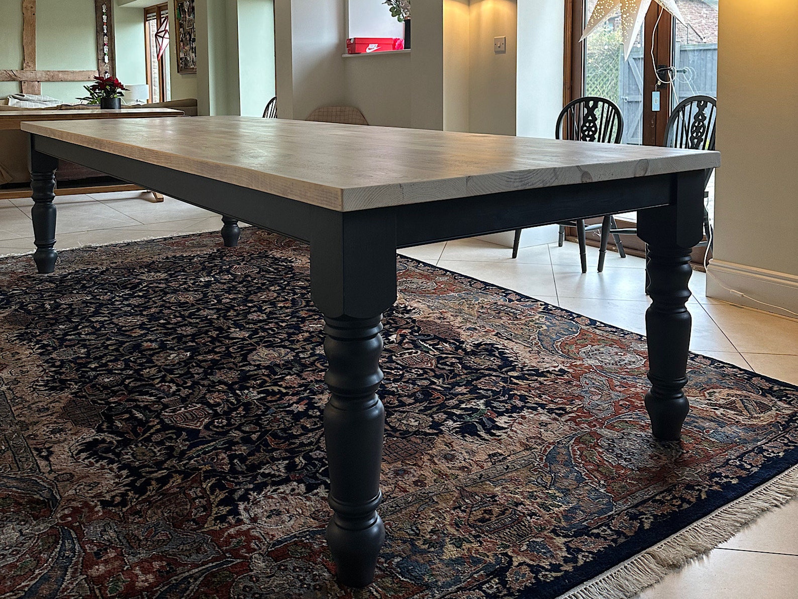 English Farmhouse Table, Bespoke Hand Made Dining Table - Etsy