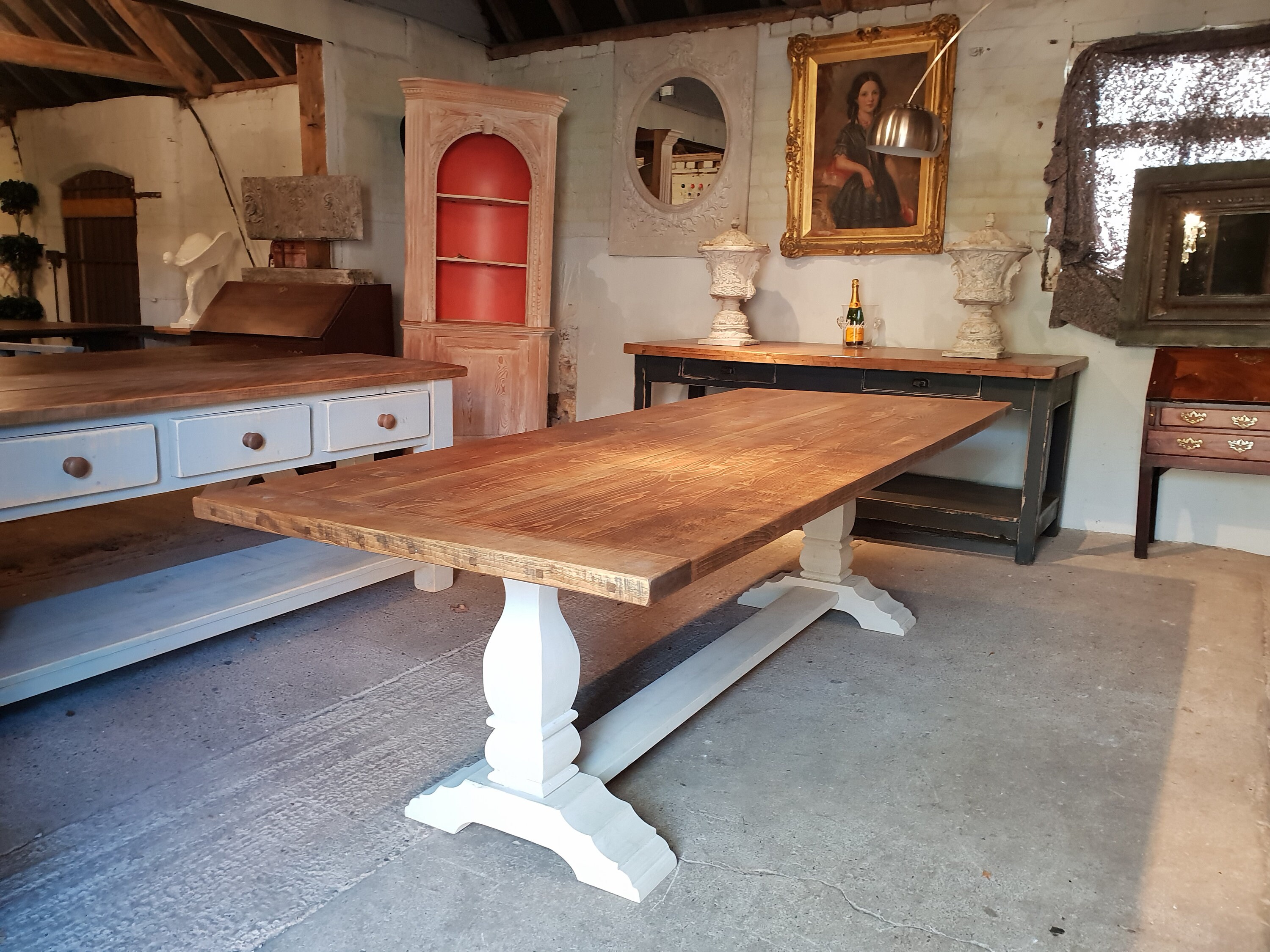 Rustic Farmhouse Dining Table. - Etsy