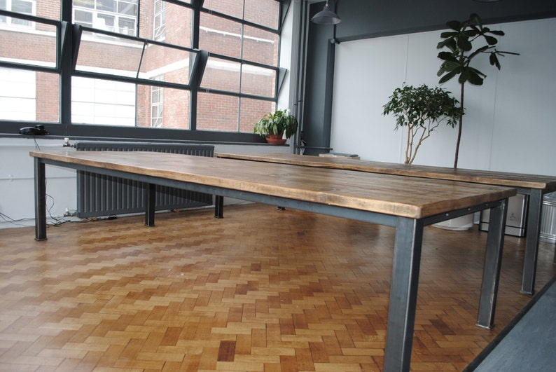 Industrial Dining Rustic Reclaim Wood Table Made to Order - Etsy