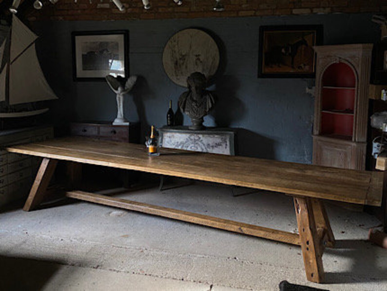 Large Refectory Dining Table - Etsy UK