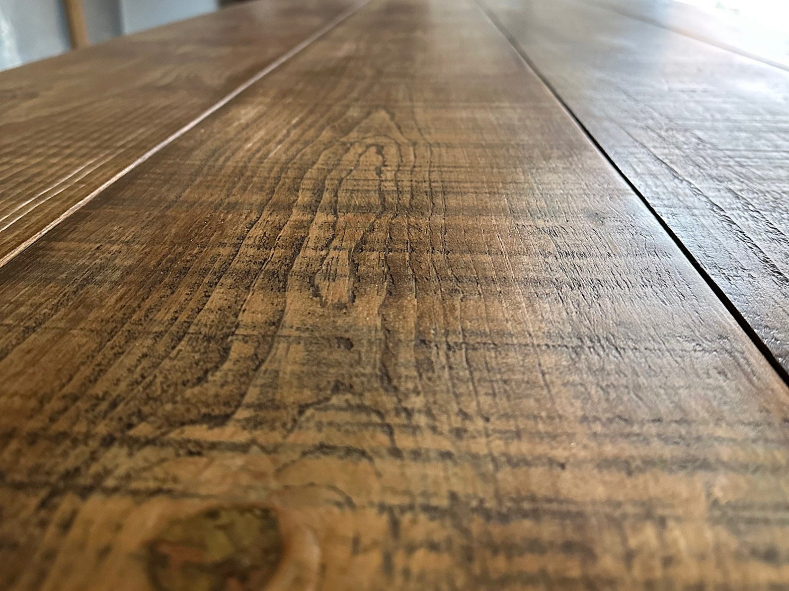 Large Industrial Dining Table, Rustic Table, Hand Made Table, Large ...