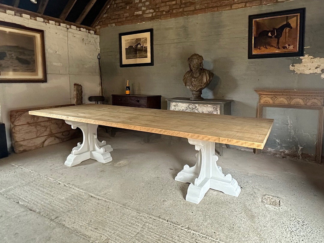 Large Dining Table, Rustic Dining Table, Statement Dining Table ...