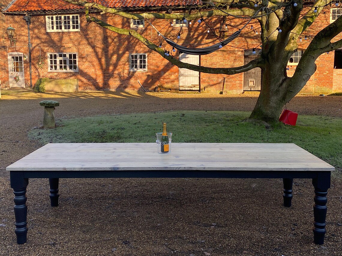 Rustic Farmhouse Dining Table - Etsy