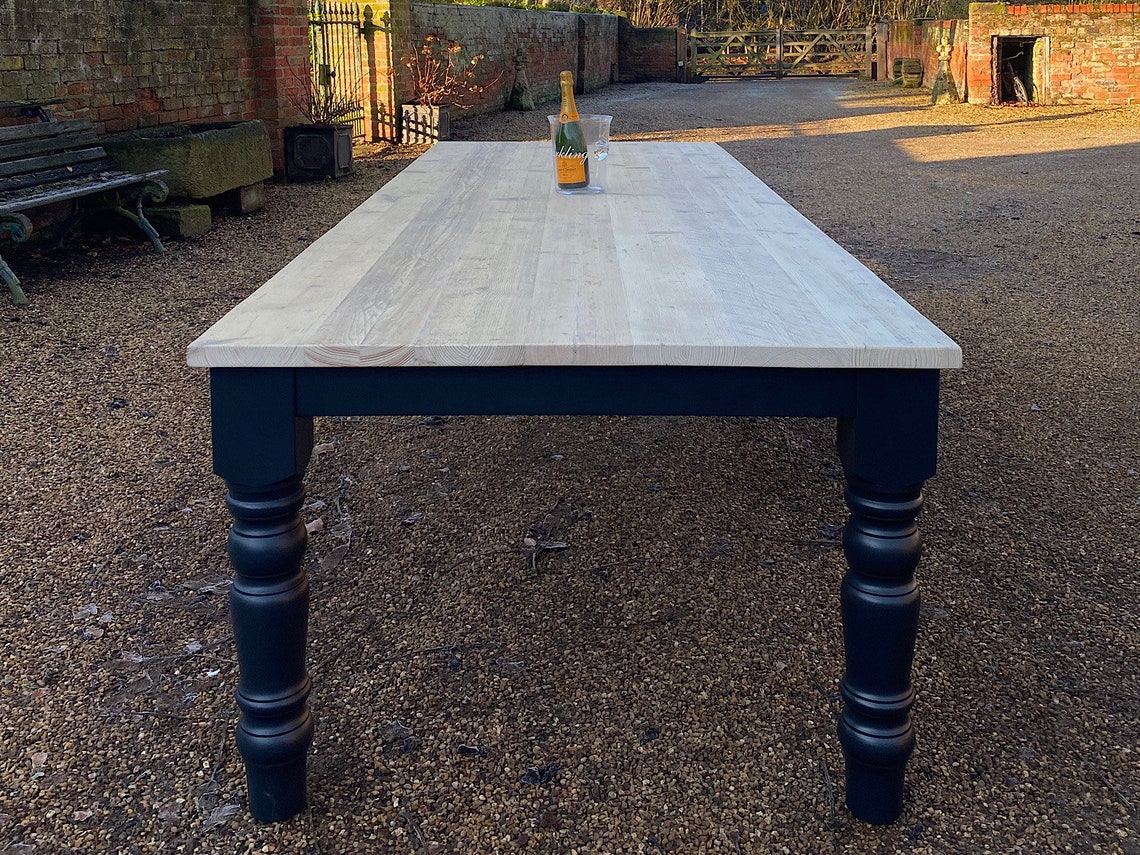 Farmhouse Style Dining Table Handmade Farmhouse Table - Etsy