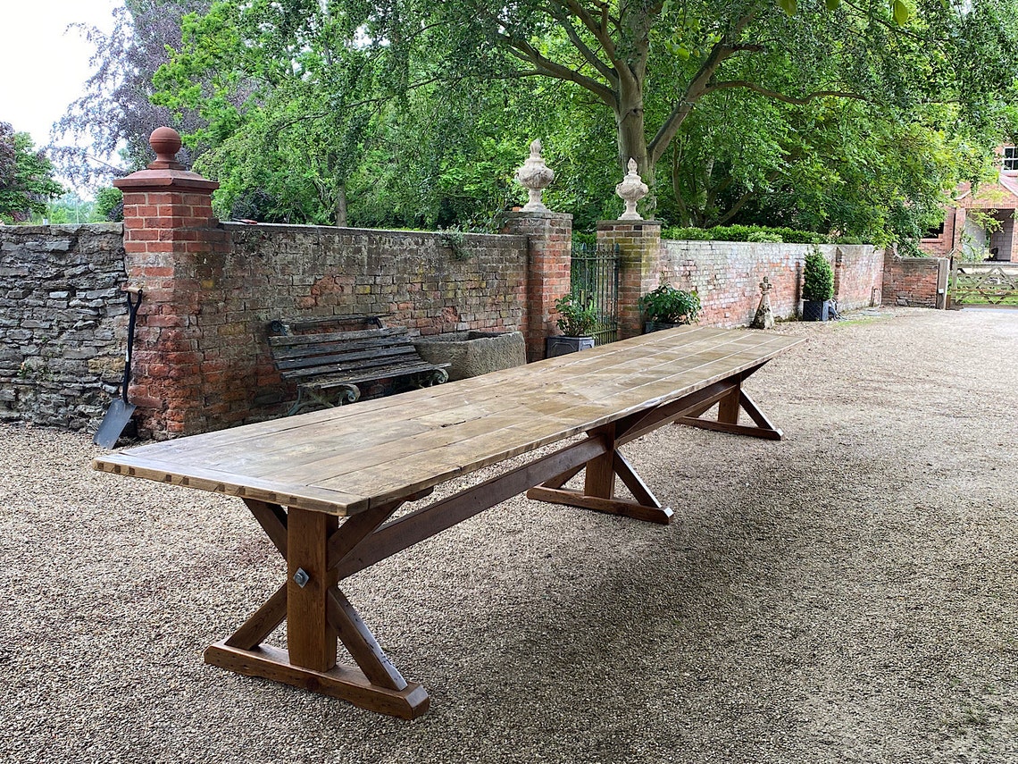 19th Century Period Dining Table 6m Long Seats 24 With - Etsy