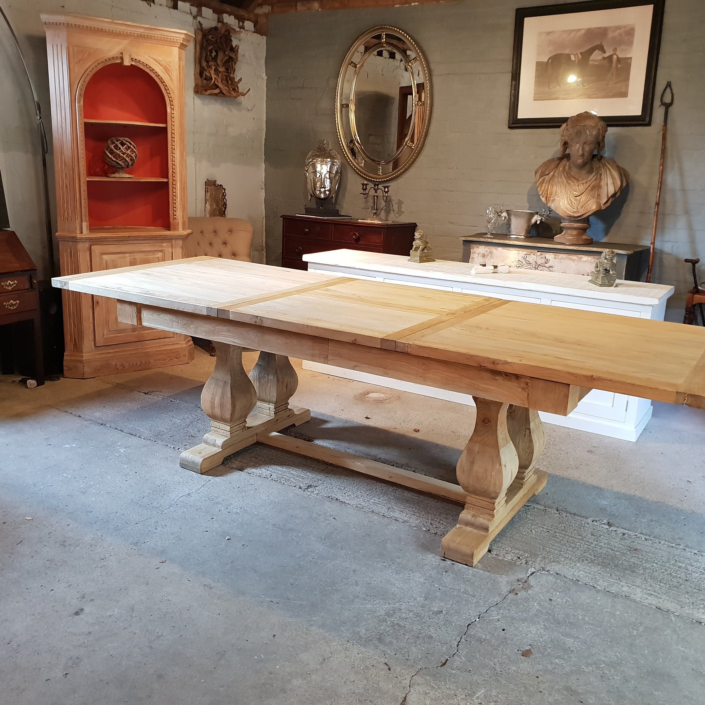 Large Rustic Style Elm Dining Table With Carved Legs - Etsy