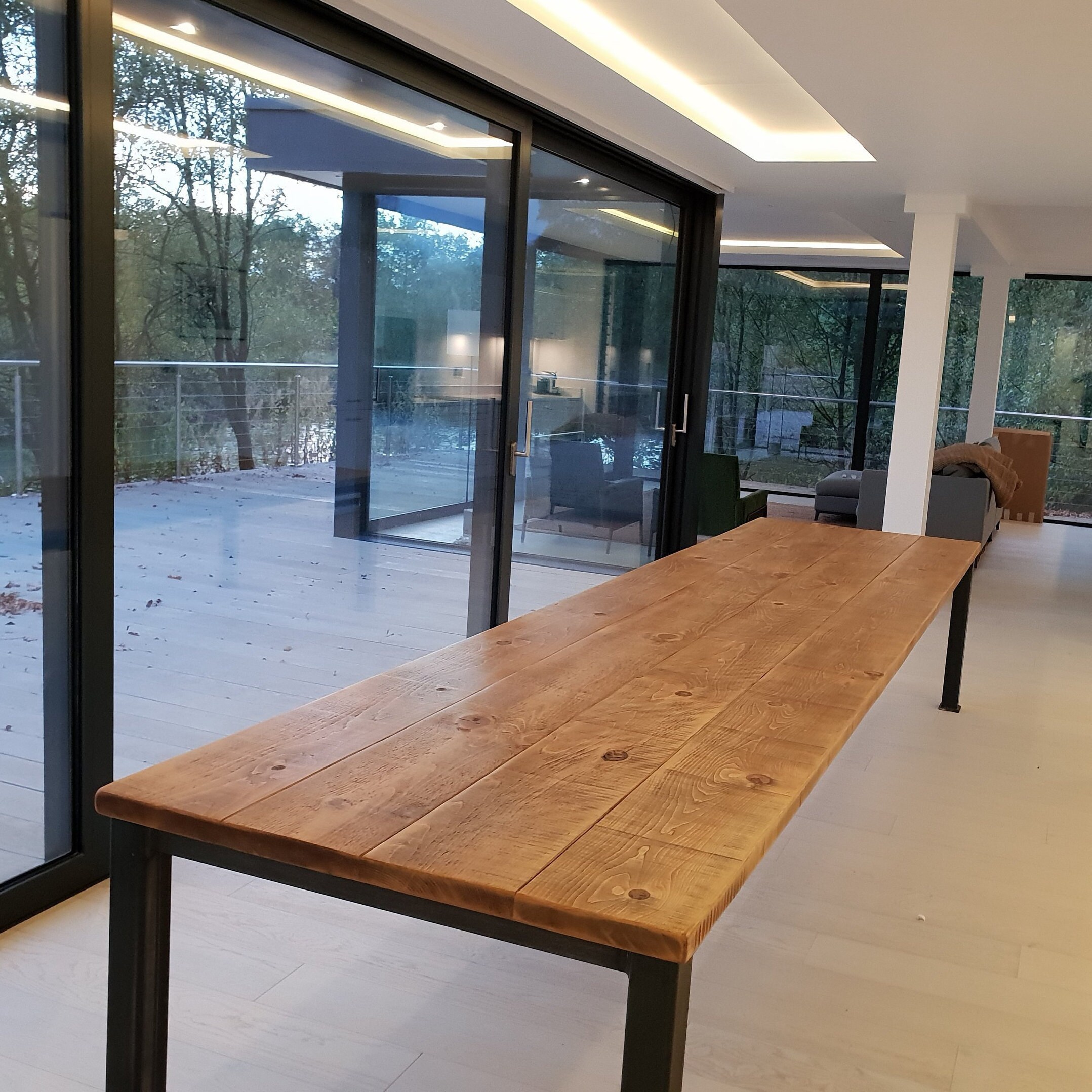 Industrial Style Large Office Table Made to Order. - Etsy