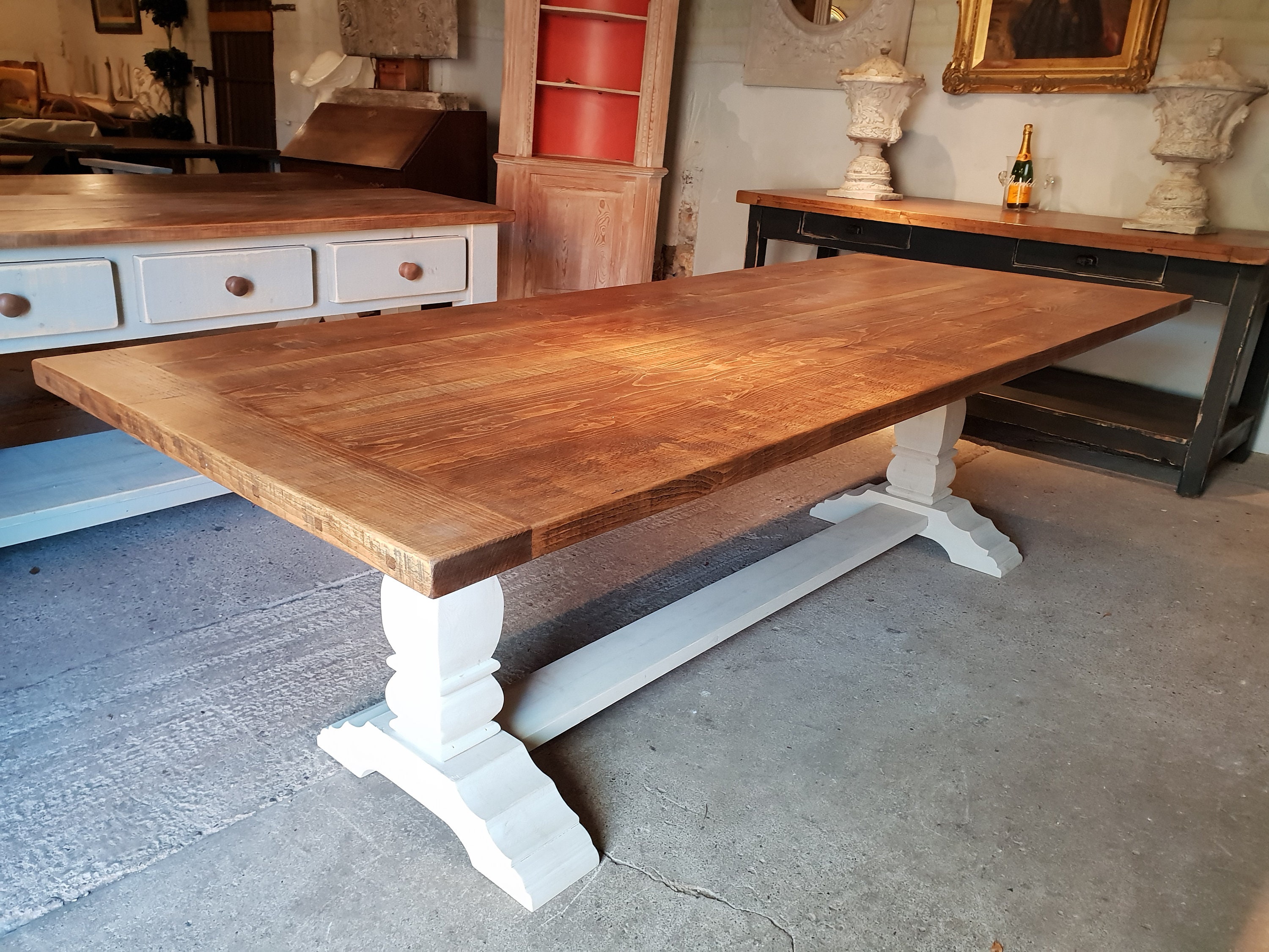 Rustic Farmhouse Dining Table. - Etsy