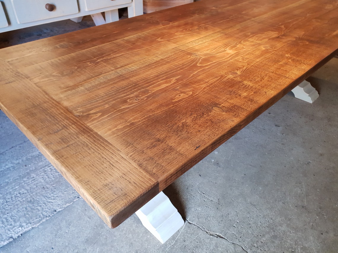 Rustic Farmhouse Dining Table. - Etsy