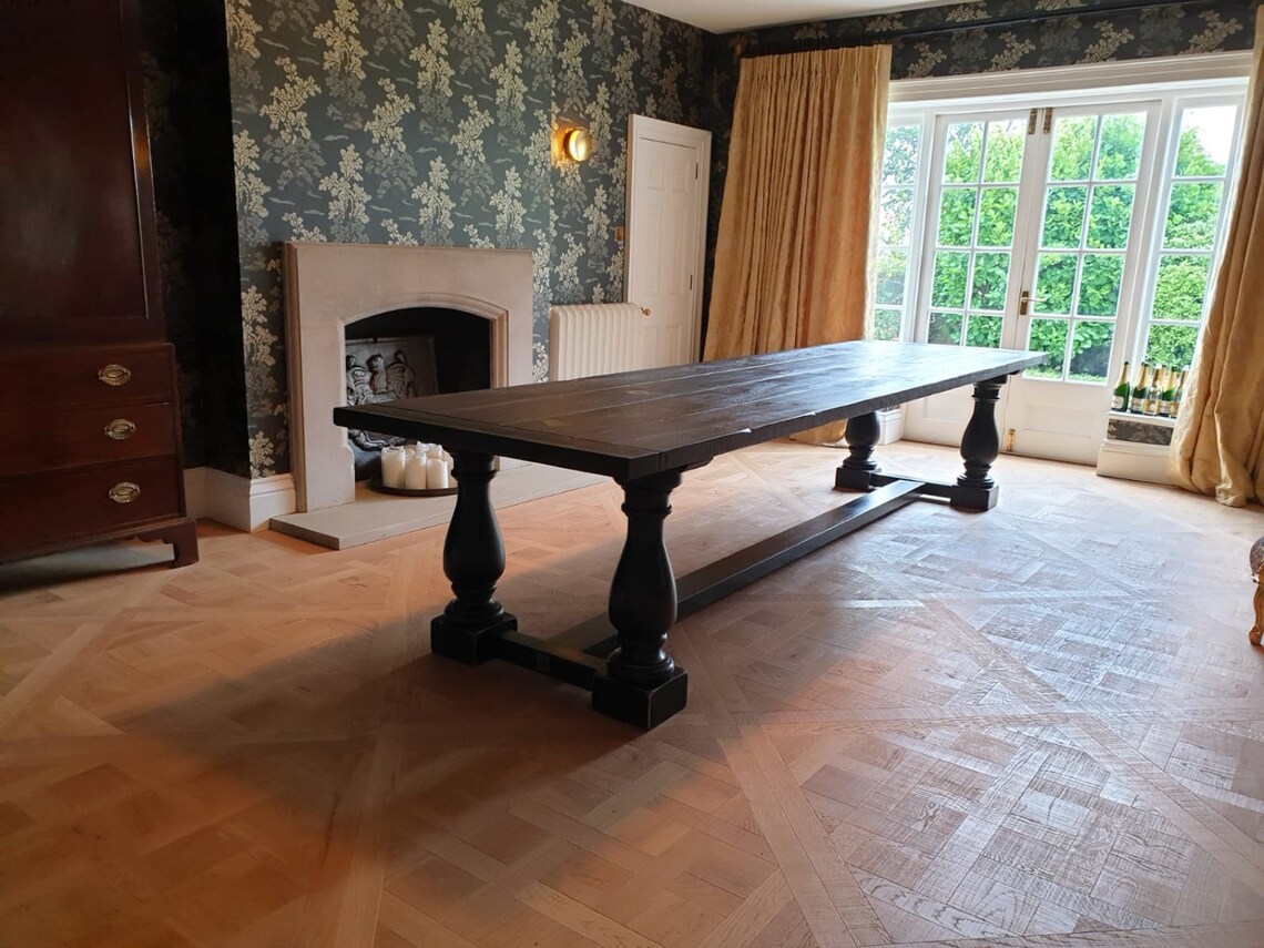 Black Bespoke Handmade Dining Table - Etsy