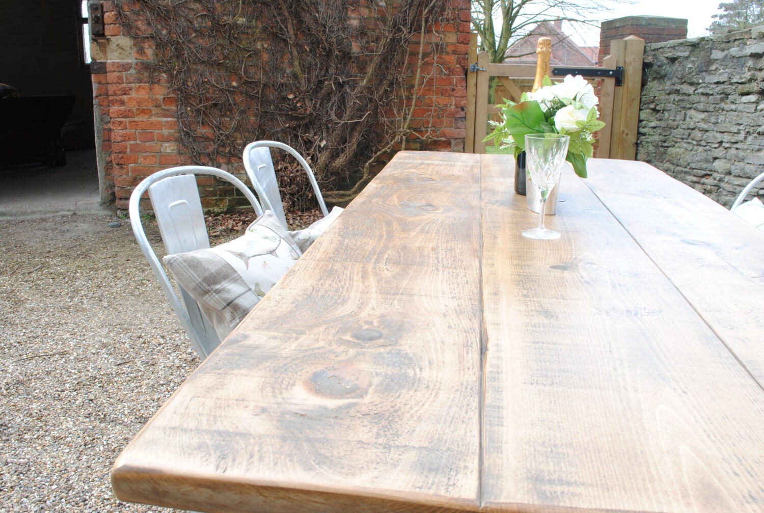 X Frame Hand Made Dining Table Rustic Reclaimed Wood - Etsy