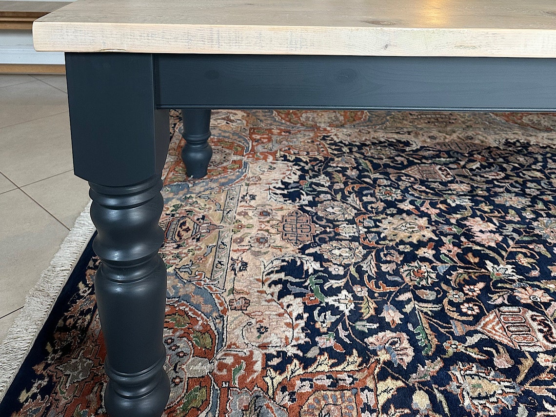 English Farmhouse Table, Bespoke Hand Made Dining Table - Etsy