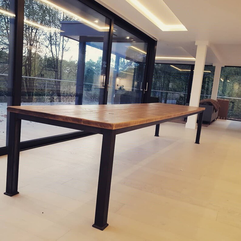 Industrial Style Large Office Table Made to Order. - Etsy