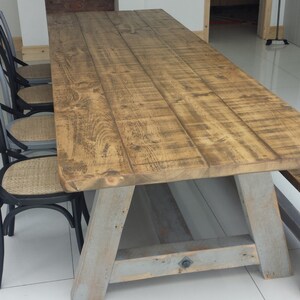 Rustic Reclaimed Wood Hand Made Dining Table - Etsy