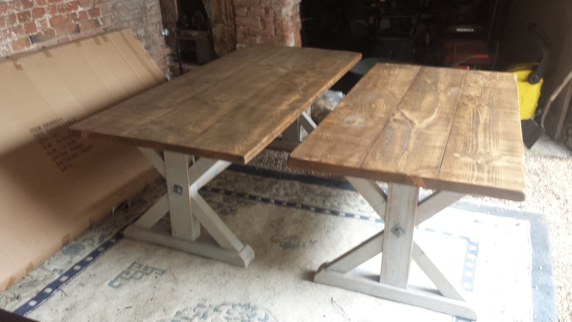 Rustic Reclaimed Wood Hand Made Dining Table | Etsy