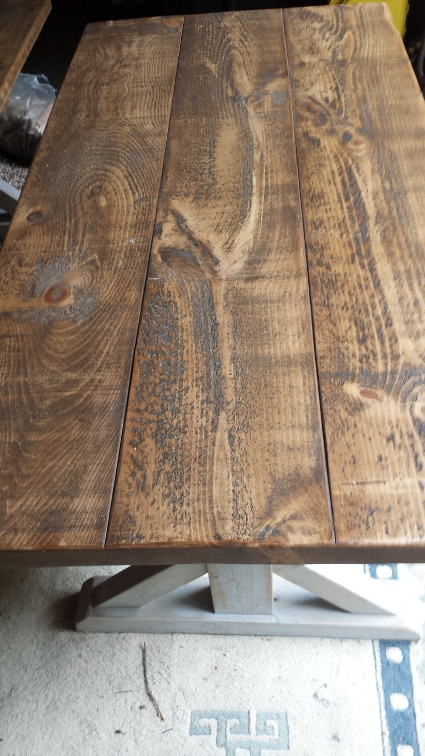 Rustic Reclaimed Wood Hand Made Dining Table - Etsy