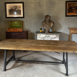 Large Industrial Dining Table, Rustic Table, Hand Made Table, Large ...
