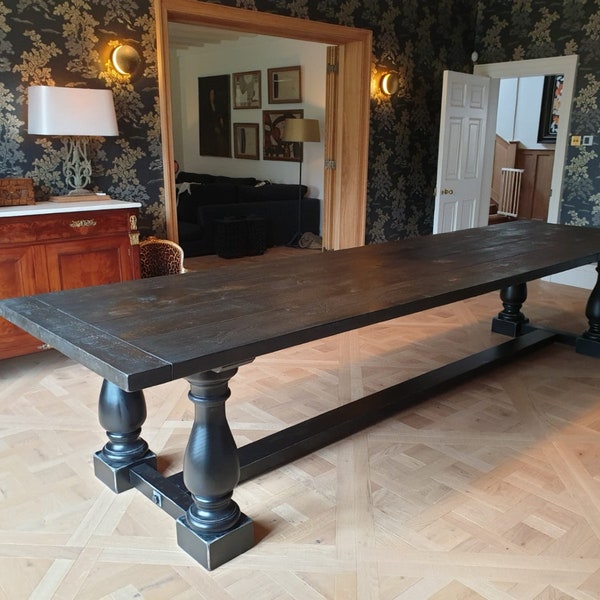 Rustic Dining Table - Etsy UK