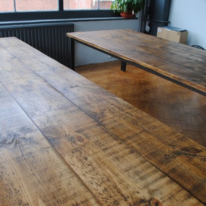 Industrial Vintage Style Rustic Dining Table - Etsy