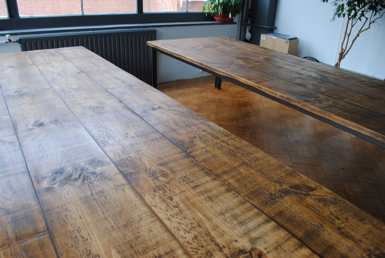 Industrial Vintage Style Rustic Dining Table - Etsy