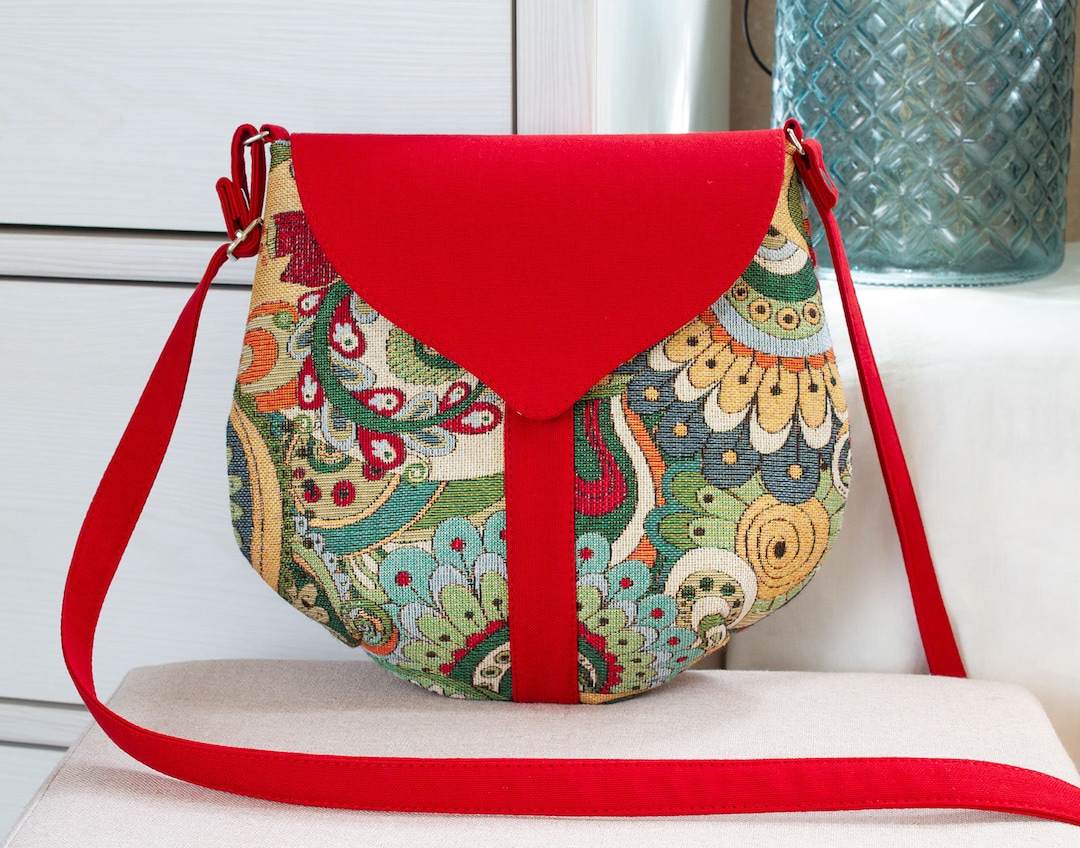 Vegan Handbag, Fabric Tote Bag, Women Bag, Canvas Bag, Designer Tote ...