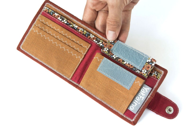 Vegan Wallet Fabric Wallet Men Wallet Birthday Gift Bifold | Etsy