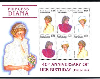 Princess Diana Stamps Collection - Etsy
