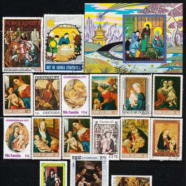 Virgin Mary Stamp - Etsy