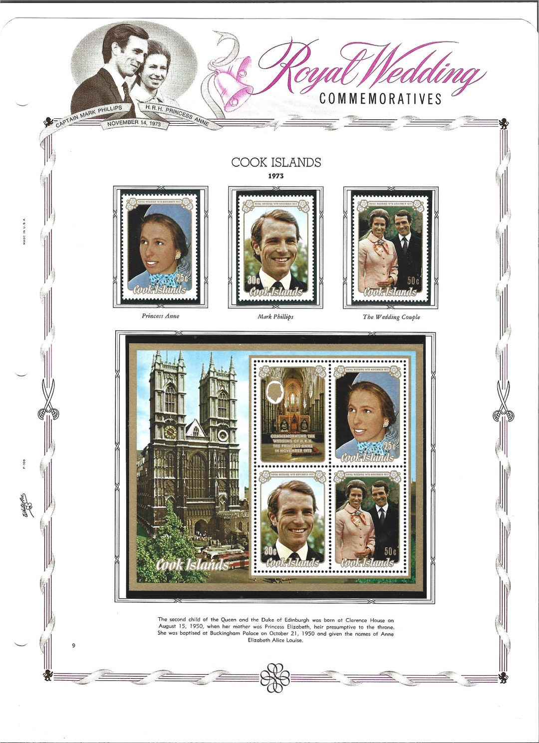 Princess Anne and Mark Phillips Royal Wedding Commemorative - Etsy