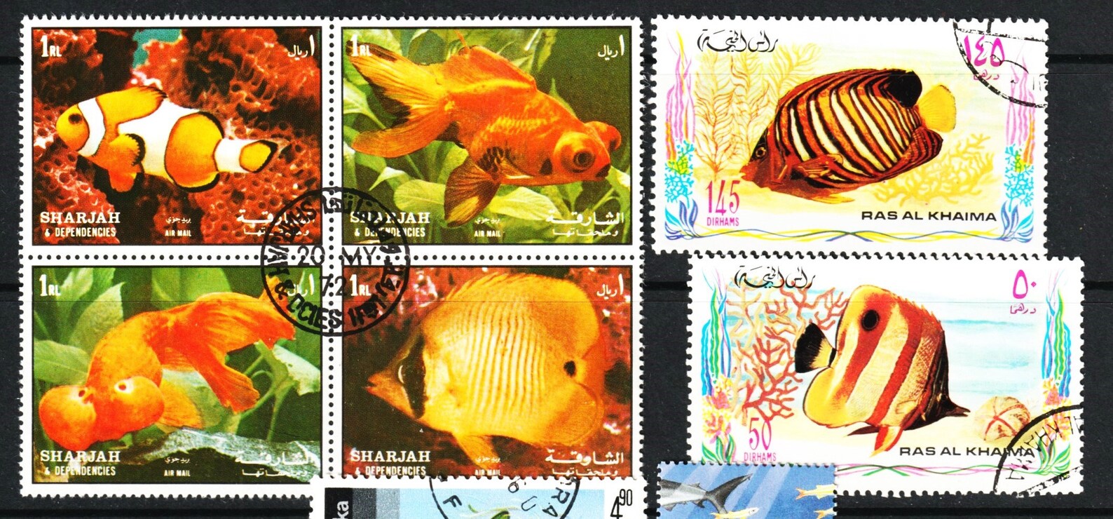 20 Colorful FISH Postage Stamps Ocean Marine Life - Etsy