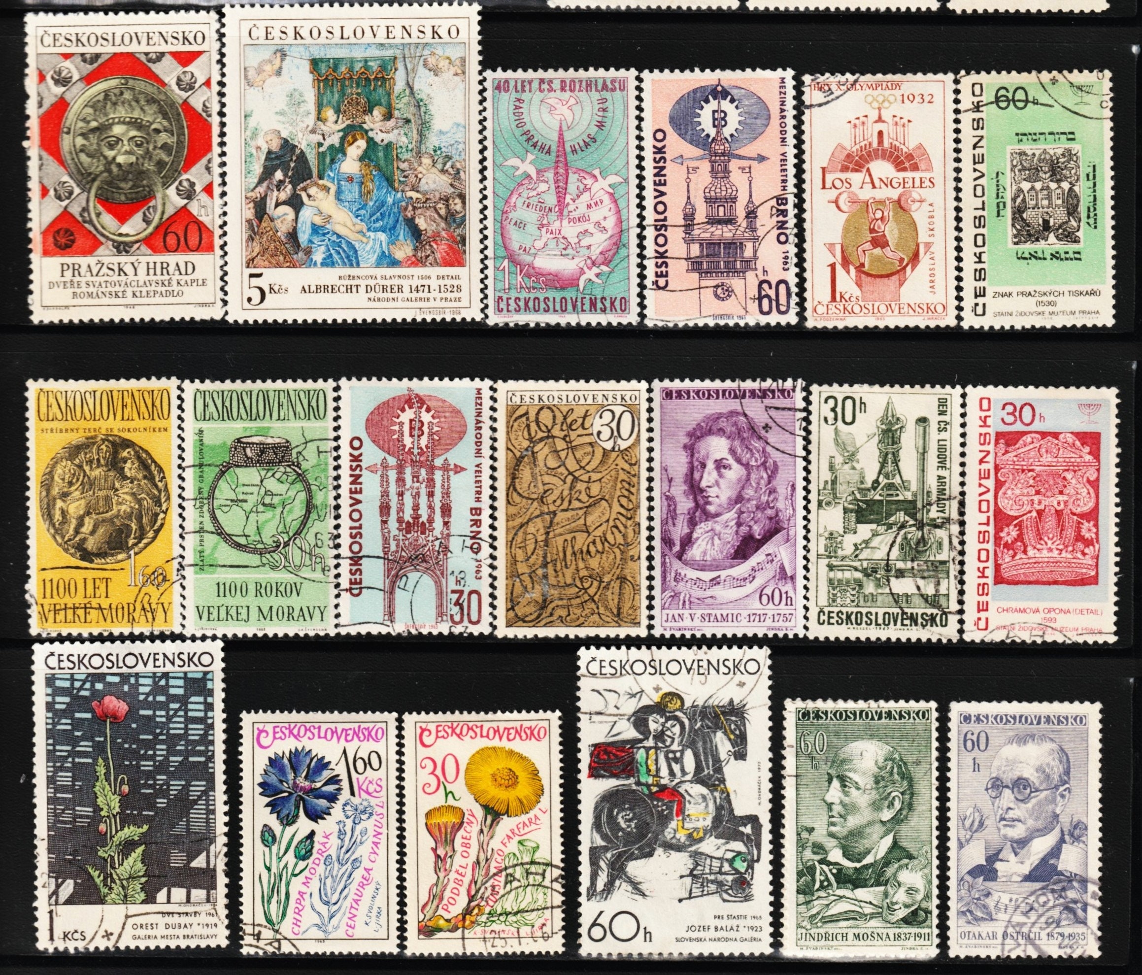 CZECHOSLOVAKIA 30 Vintage Stamps Lot Czech Stamps for Collecting or ...