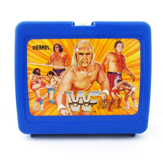 WWF Wrestling Hulk Hogan Plastic Lunch Box 1985 Thermos Co. - Etsy