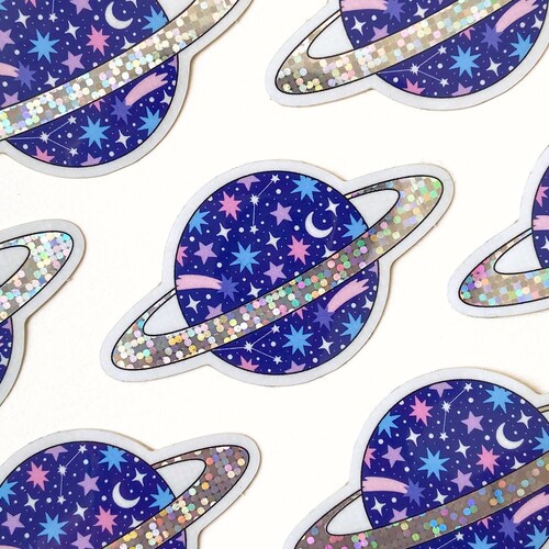 Sticker Sheet Galaxy Cosmic Sticker Space Planets - Etsy