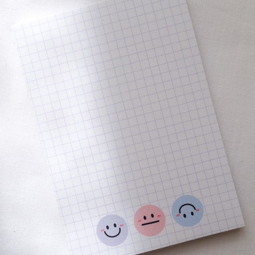 Notepad With Smiley Mood - Etsy