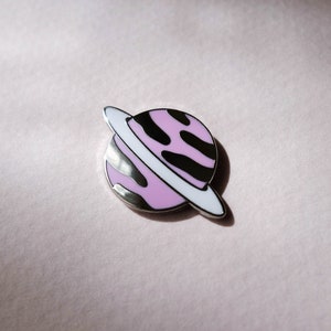 Planet Pin Planet Brooch Hard Enamel Pins Space - Etsy