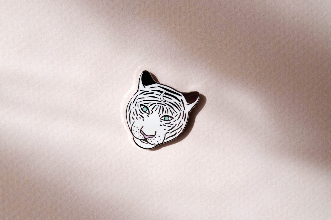 Tiger Pin Tiger Brooch Hard Enamel Pins Space Galaxy - Etsy