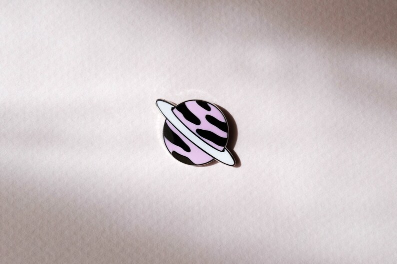 Planet Pin Planet Brooch Hard Enamel Pins Space - Etsy