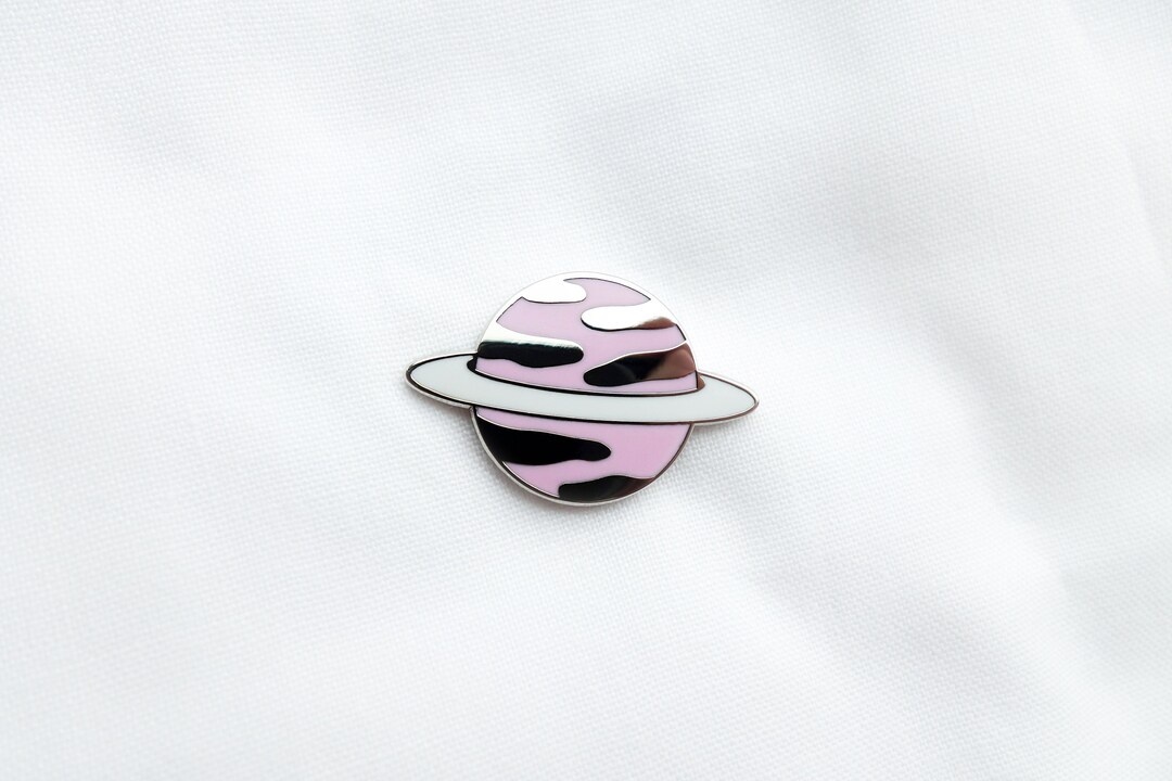Planet Pin Planet Brooch Hard Enamel Pins Space - Etsy