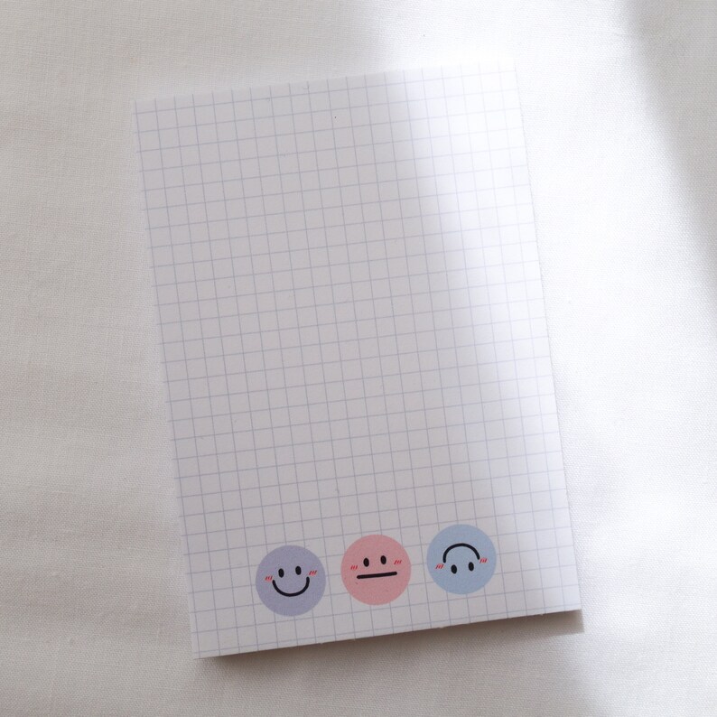 Notepad With Smiley Mood - Etsy