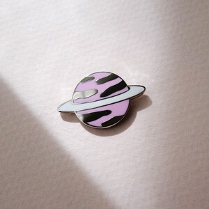 Planet Pin Planet Brooch Hard Enamel Pins Space - Etsy