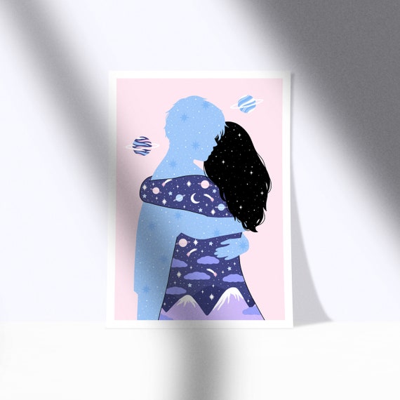 Cosmic Hug A4 Poster | Etsy