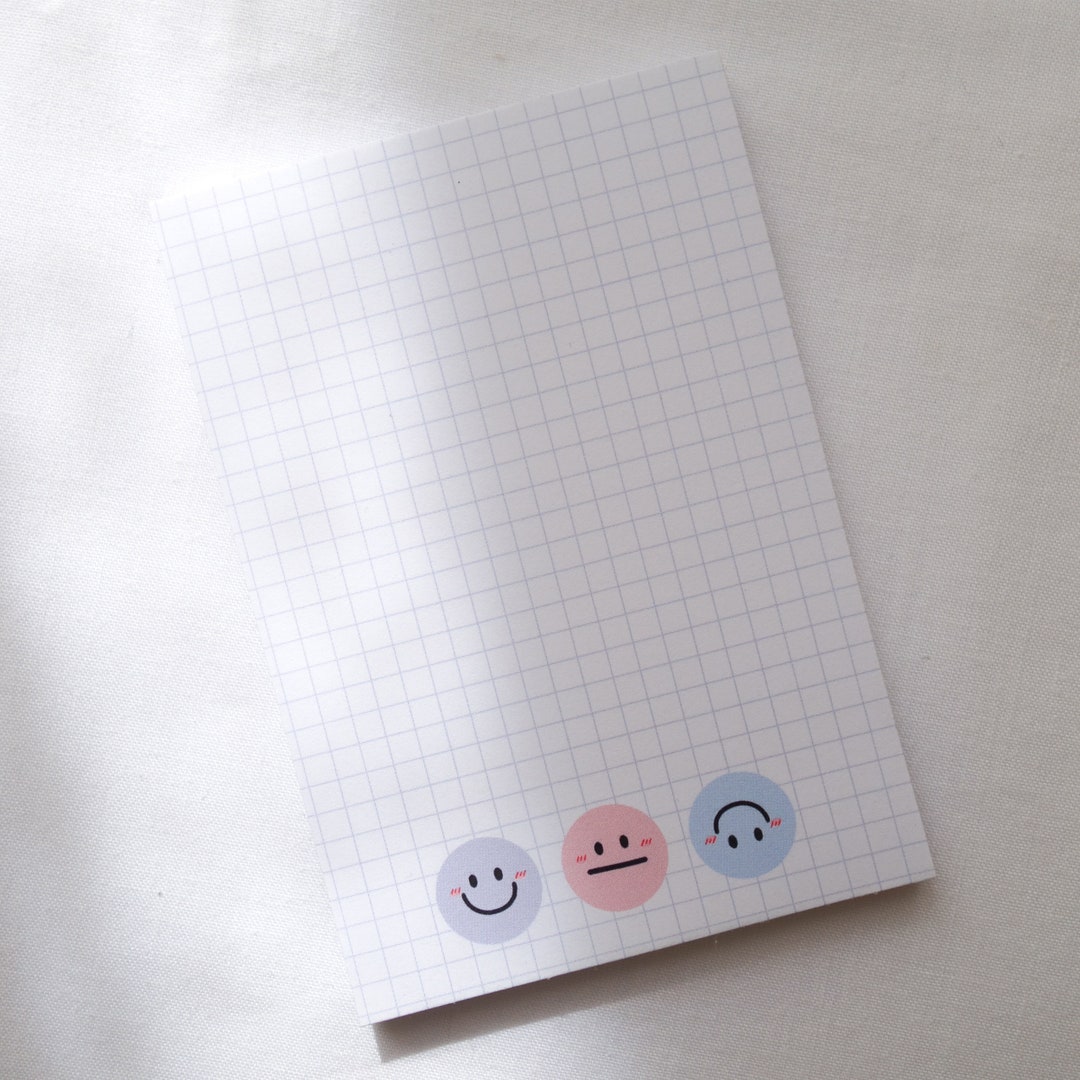 Notepad With Smiley Mood - Etsy