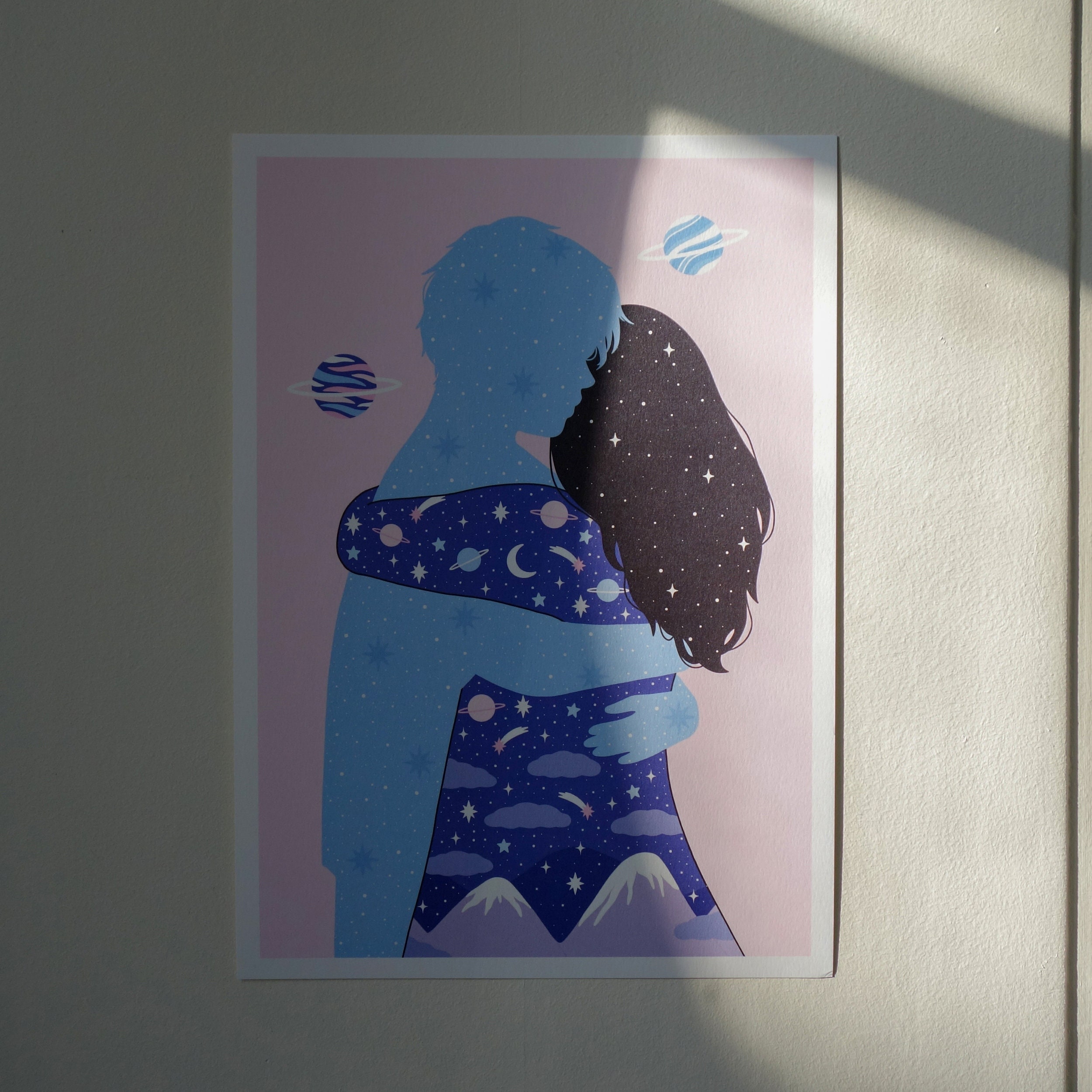 Cosmic Hug A4 Poster | Etsy