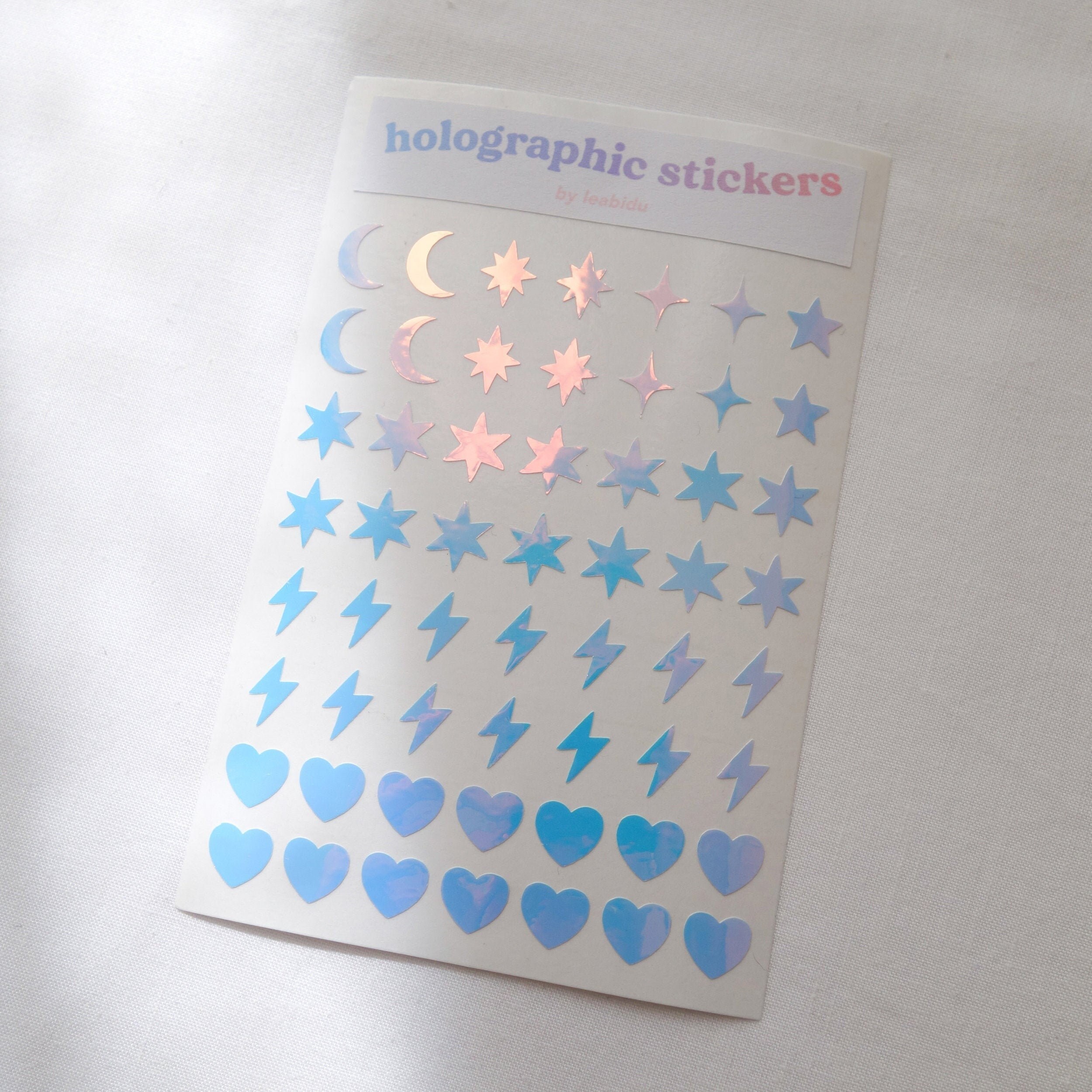 Holographic Sticker Sheet Cosmic Sticker Space Stars | Etsy