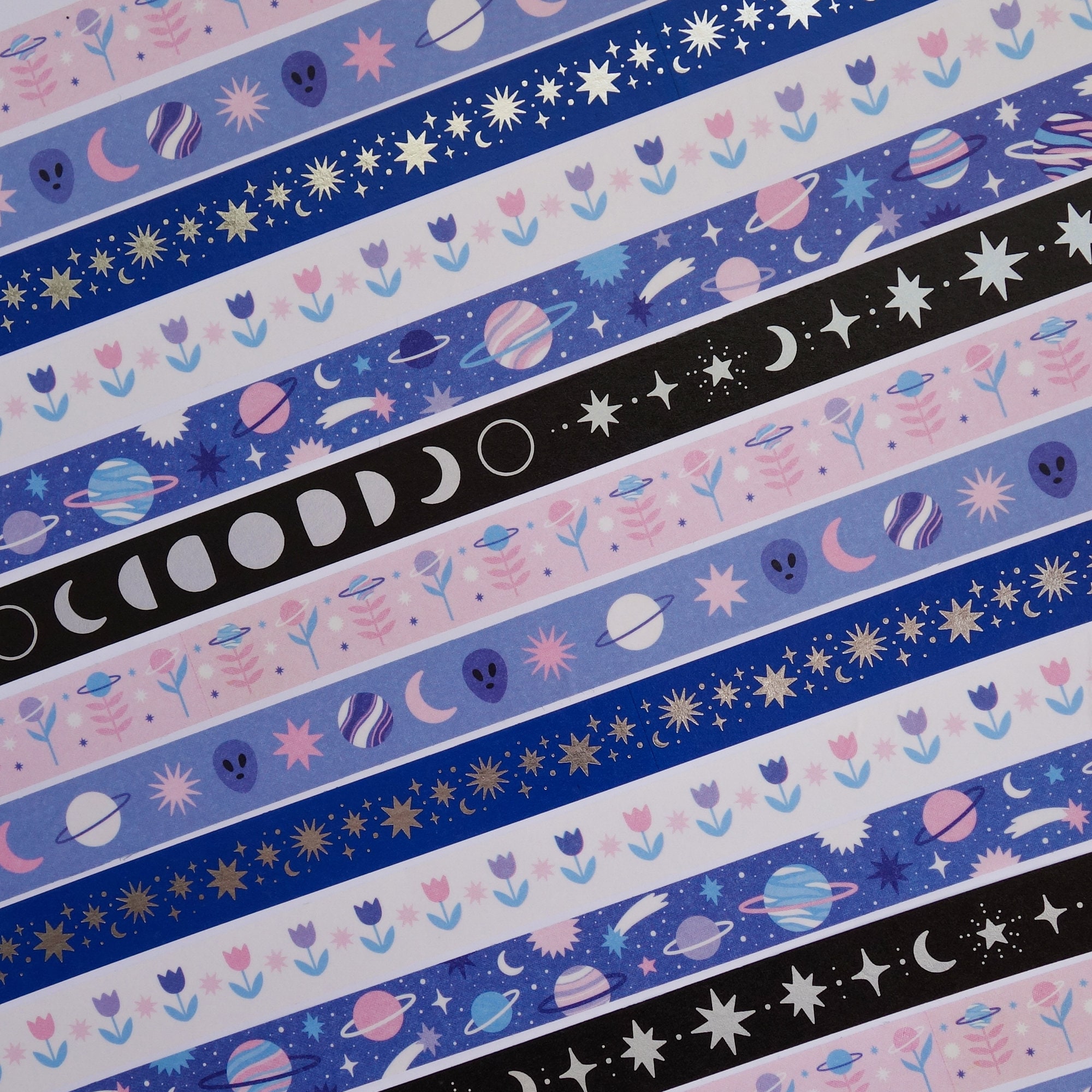 Galaxy washi tape masking tape galaxy space planets | Etsy
