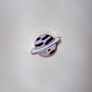 Planet Pin Planet Brooch Hard Enamel Pins Space - Etsy