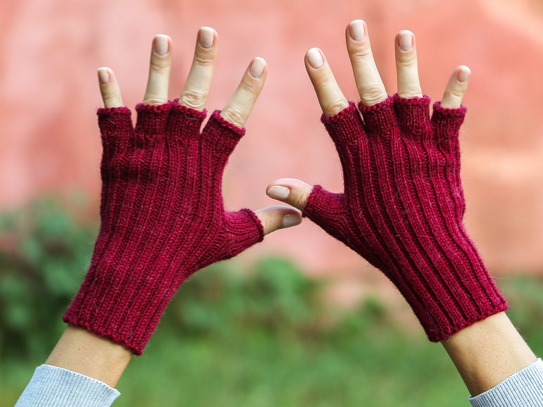 Mustard Yellow Gloves Knit Fingerless Gloves Knit Half Finger Etsy