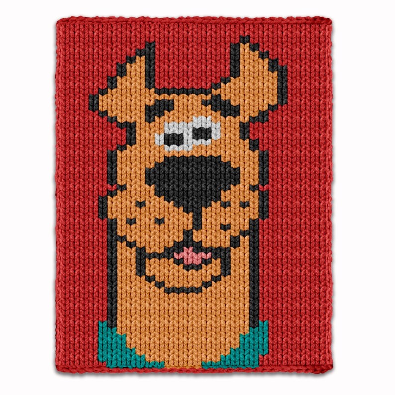 Finger Knitting Pattern PDF, Great Dane Dog Knit Kids Blanket, Bulky ...